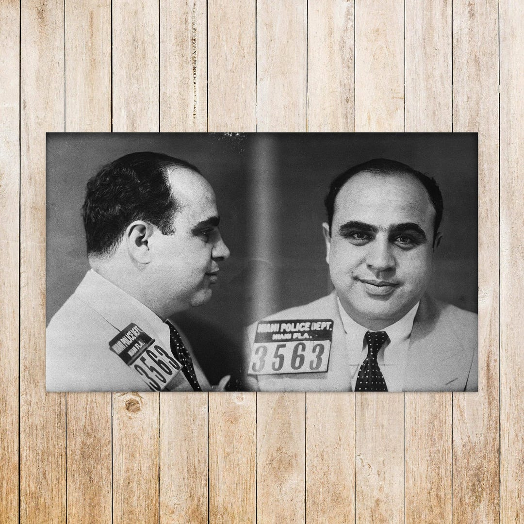 Al Capone Print Al Capone Mugshot Celebrities Mugshots - Etsy
