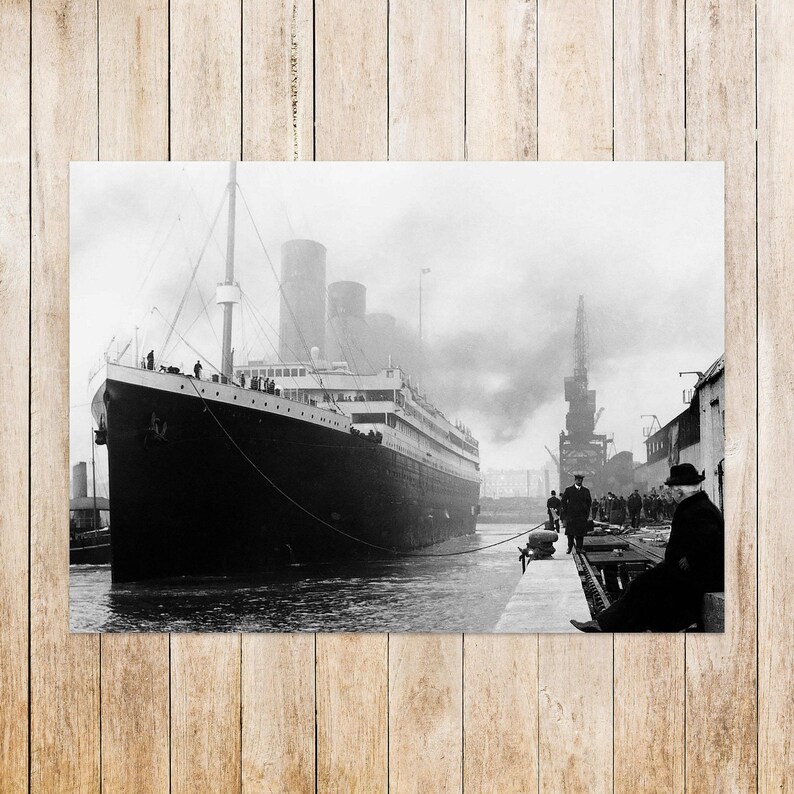Titanic Titanic Canvas Titanic Print Vintageprintscoart - Etsy