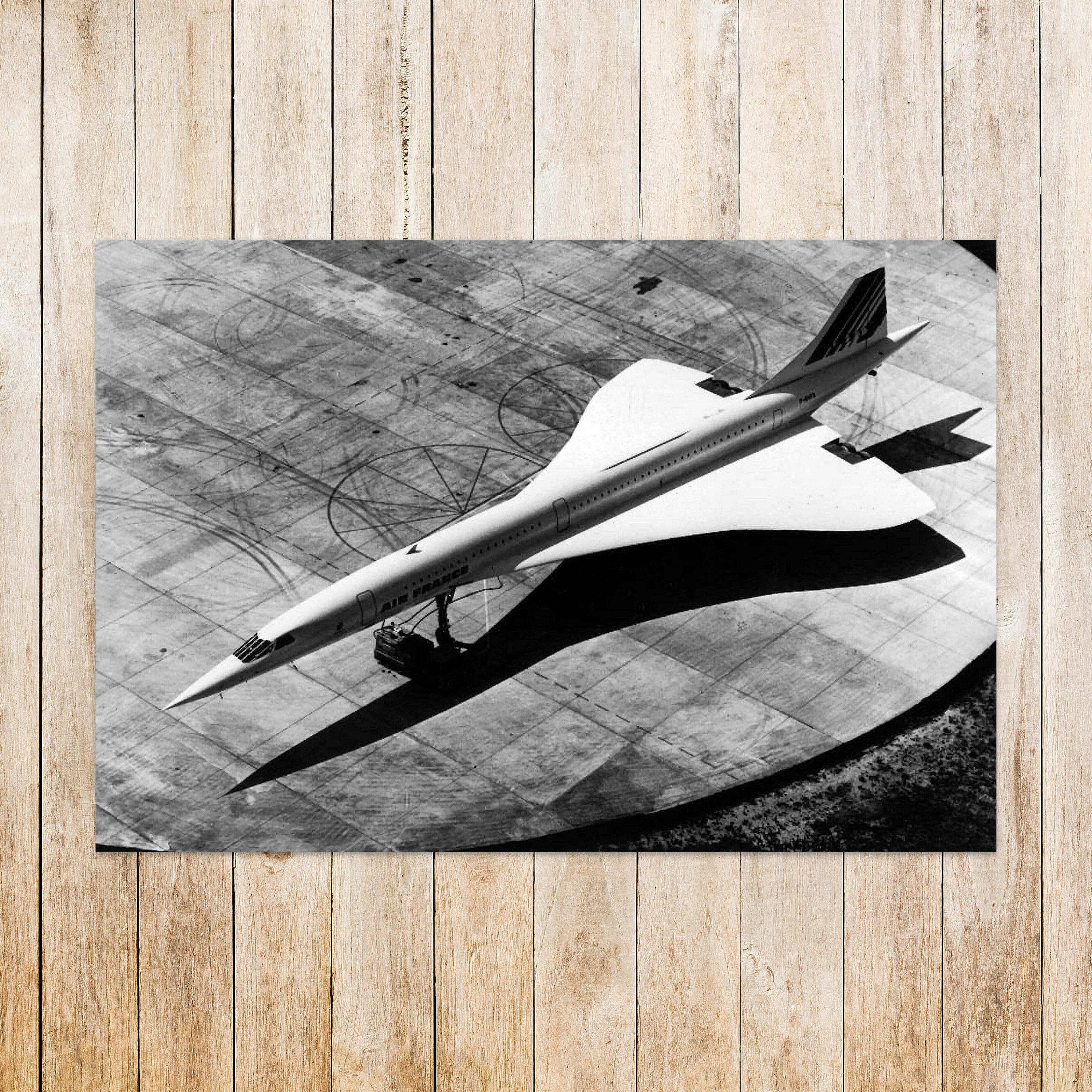 Concorde Canvas. Aviation Print, Wall Art Home Decor, Black and White ...