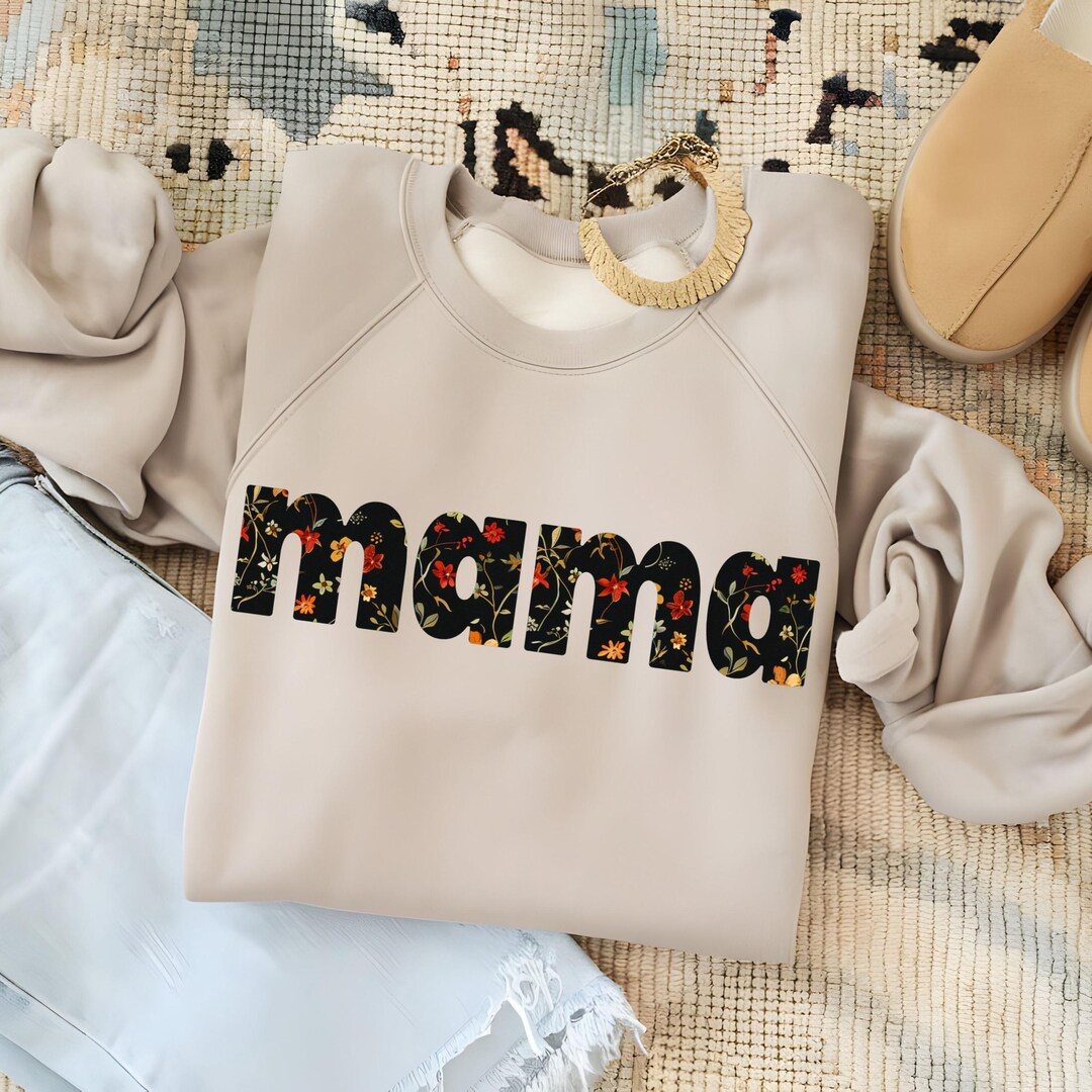 Mama Floral Png, Mama Gothic Boho Digital Design, Cute Moms Shirt ...