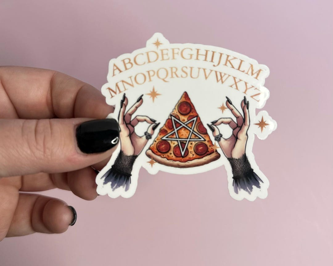 Ouija Board Sticker, Funny Pizza Lovers, Witchy Die Cut Sticker - Etsy