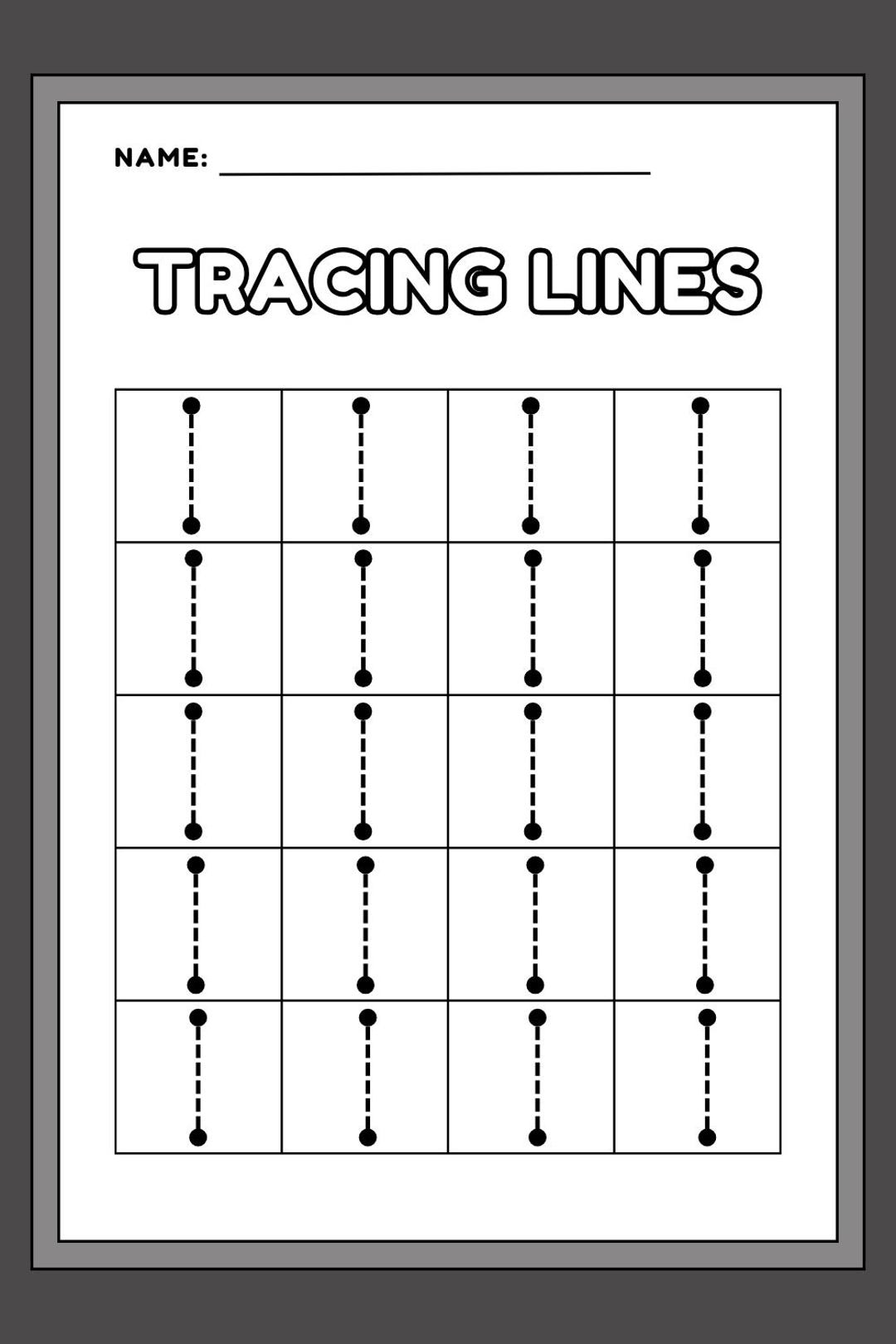 Prewriting Tracing Bundle – Lines & Shapes Worksheets for Preschool ...