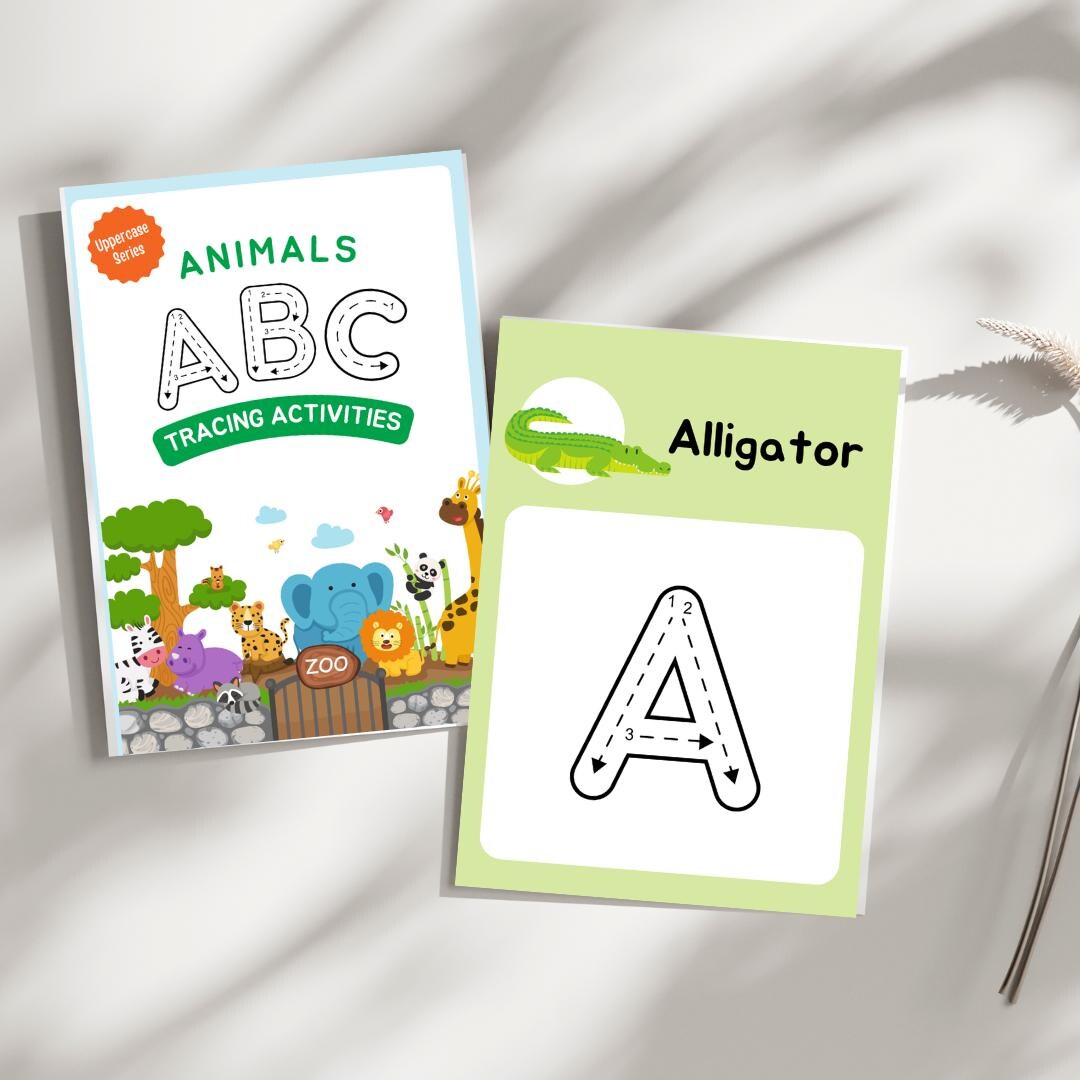 Uppercase Alphabet Tracing Worksheets – A to Z Capital Letters – Cute ...