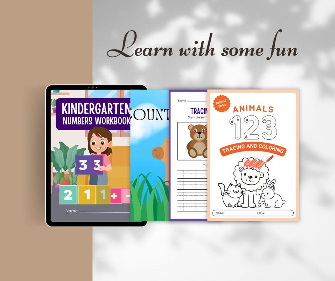 Number Tracing & Counting Bundle for Preschool – 3 Fun Printable ...