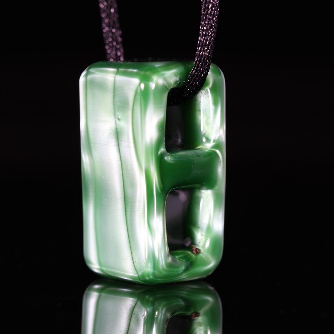 BLING BLOCK #27 Handblown Glass Cinder Block Pendant. - Etsy