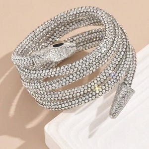 Bendable Snake Bracelet, Adjustable Gold Snake Arm Bracelet, Party ...