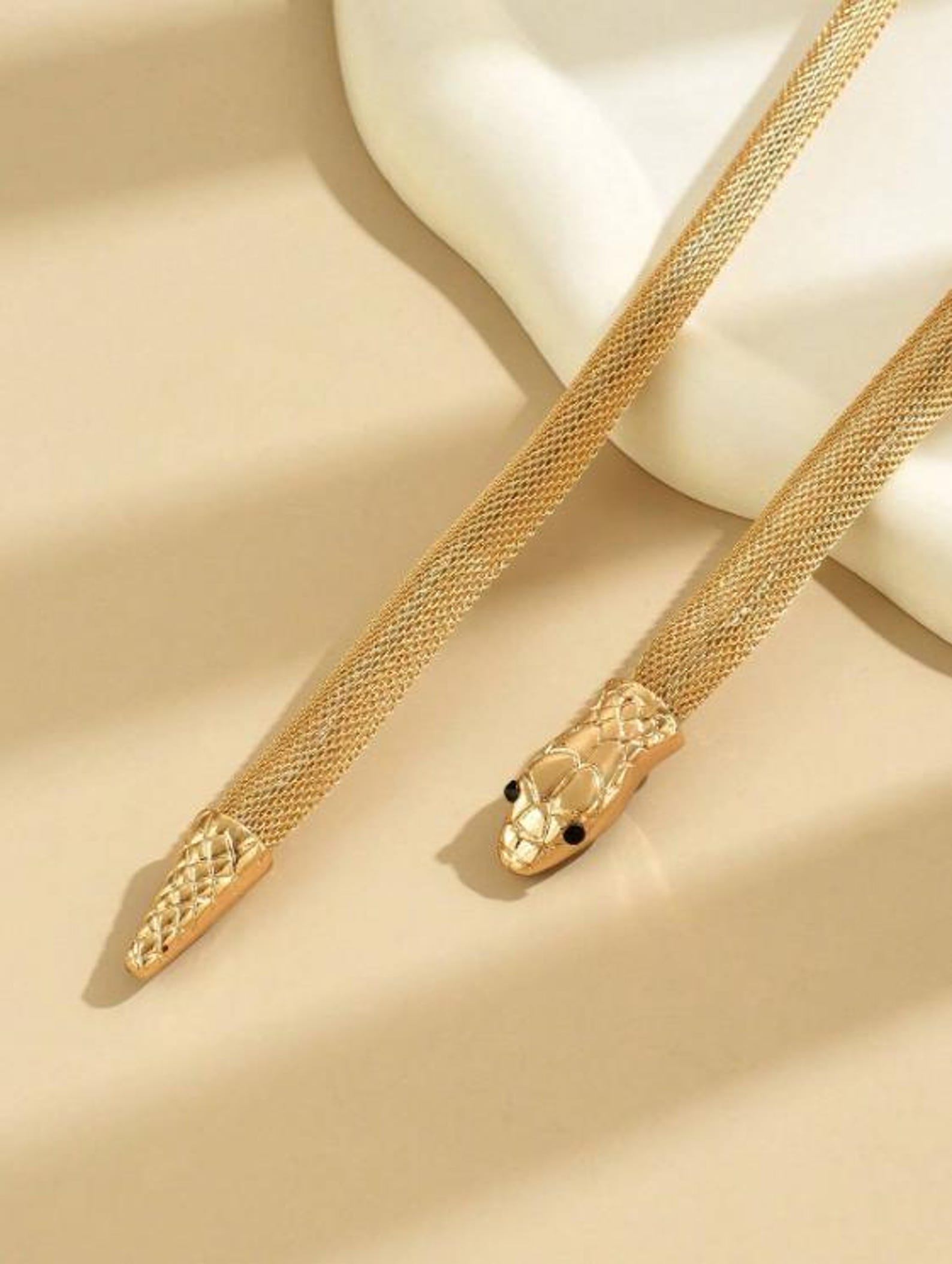 Bendable Snake Bracelet, Adjustable Gold Snake Arm Bracelet, Party ...