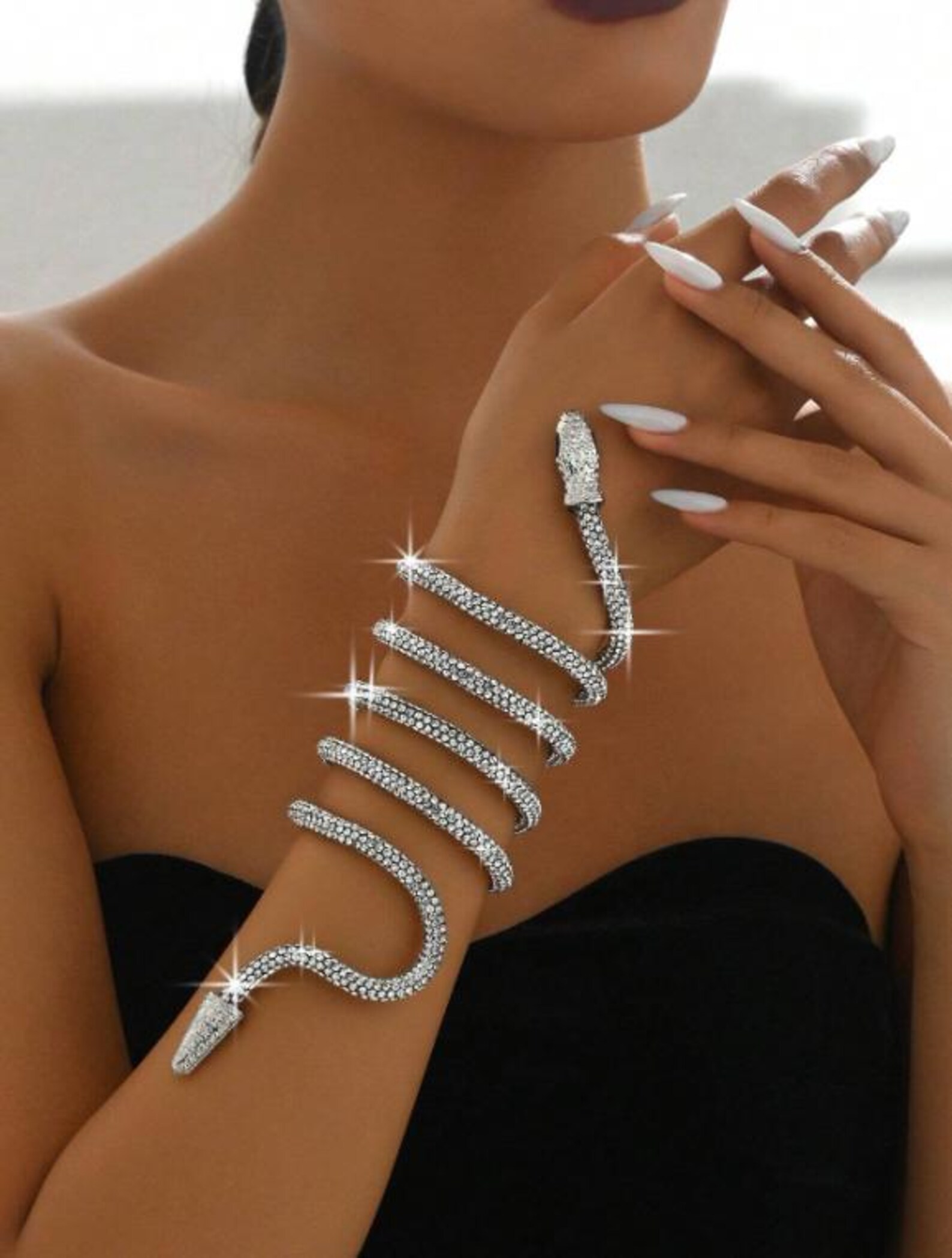 Bendable Snake Bracelet, Adjustable Gold Snake Arm Bracelet, Party ...