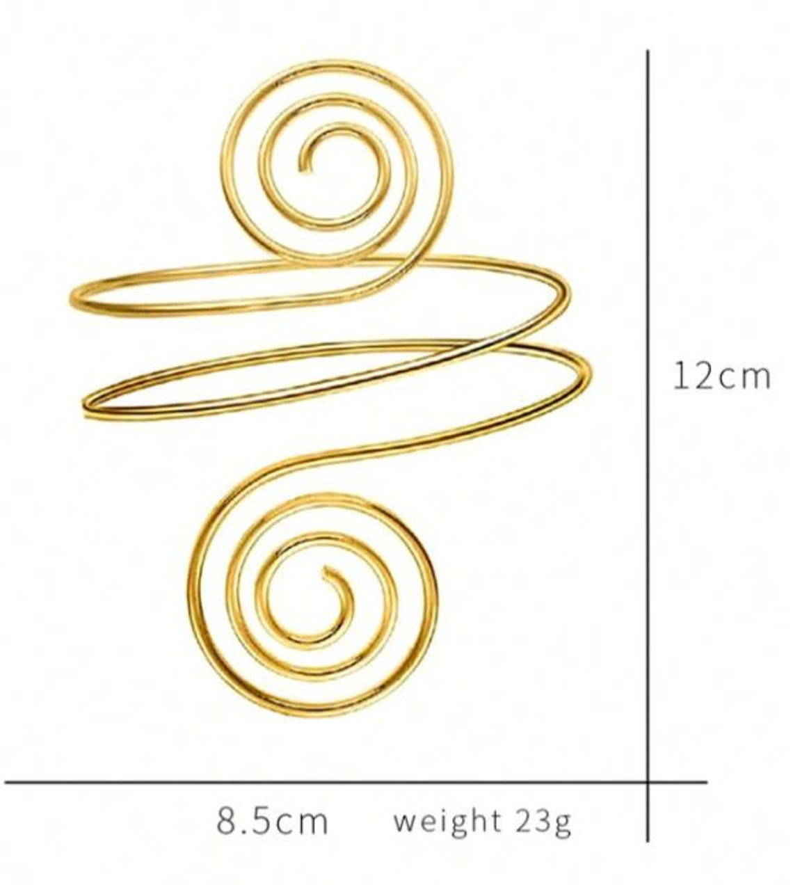 Upper Arm Cuff Arm Band Spiral Handmade Spiral Minimalist Arm Cuff ...