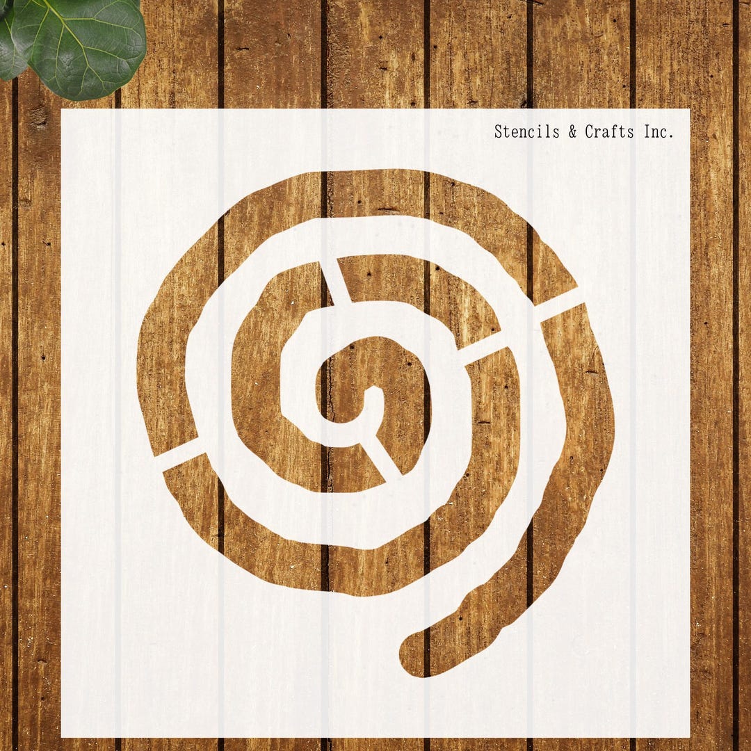 SPIRAL STENCIL, Whimsical Template, Shape Stencil, Spiral Template ...