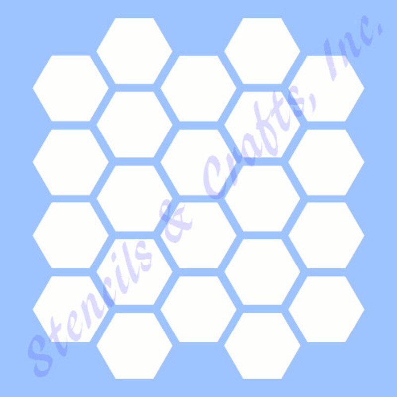 Hexagon Stencil - Etsy