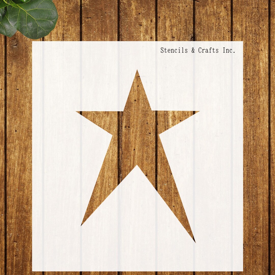 PRIMITIVE STAR STENCIL, Star Stencil, Folk Art Stencil, Celestial ...