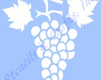 Grapes Stencil Reusable Grapes Stencil Art Stencil DIY Craft Stencil ...