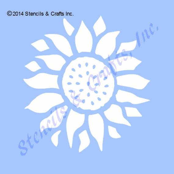 Sunflower Pumpkin Stencil