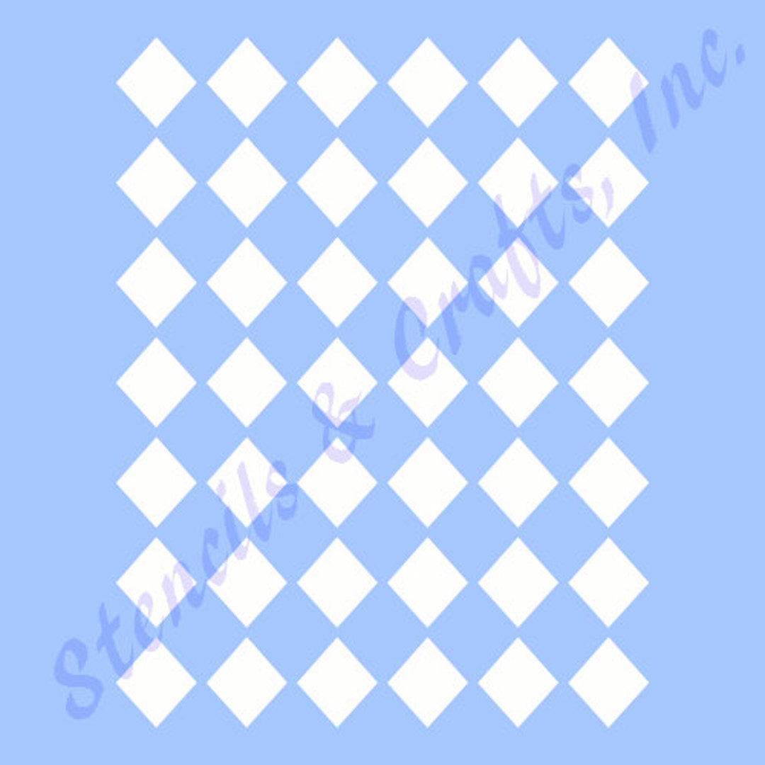 1" DIAMOND STENCIL, Shape Pattern, Diamond Template - Etsy
