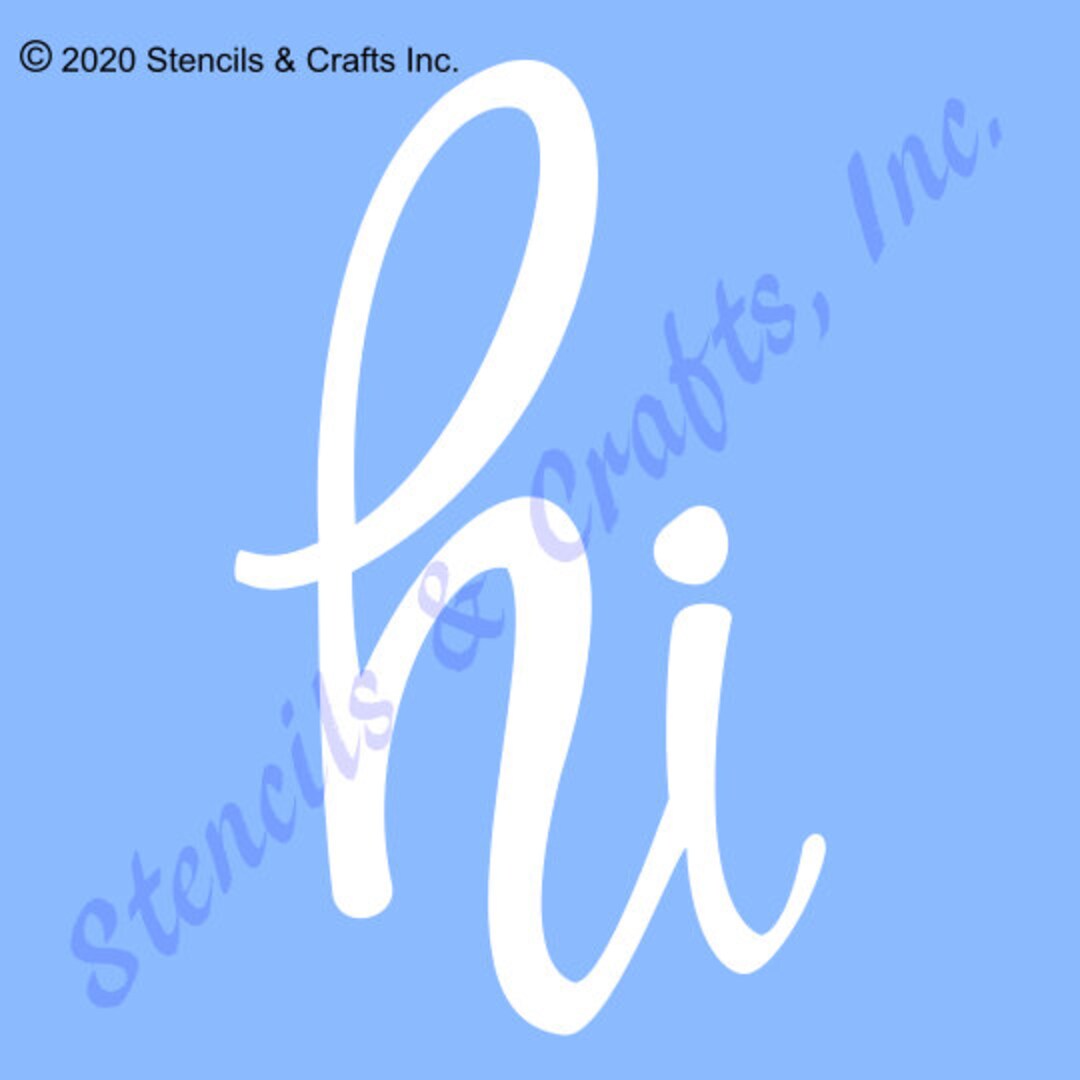 HI STENCIL, Word Template, Painting Stencil, Scrapbook, Craft, Reusable ...