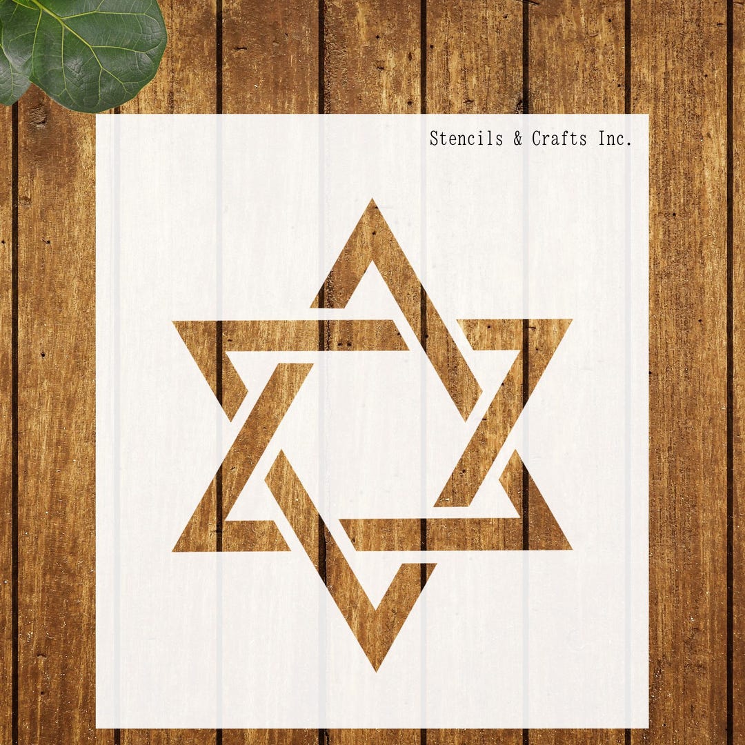 STAR of DAVID STENCIL, Star Stencil, Celestial Stencil, Template ...