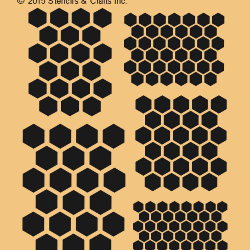 Hexagon Stencil - Etsy