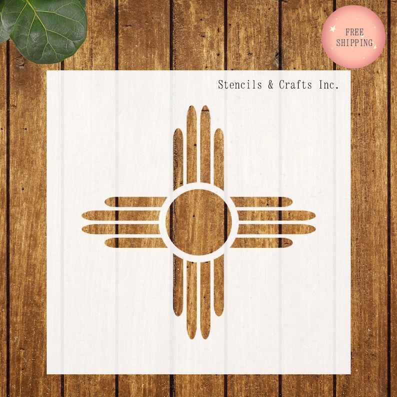 ZIA SUN STENCIL, Multiple Sizes, Western Stencil, Sun Pattern ...