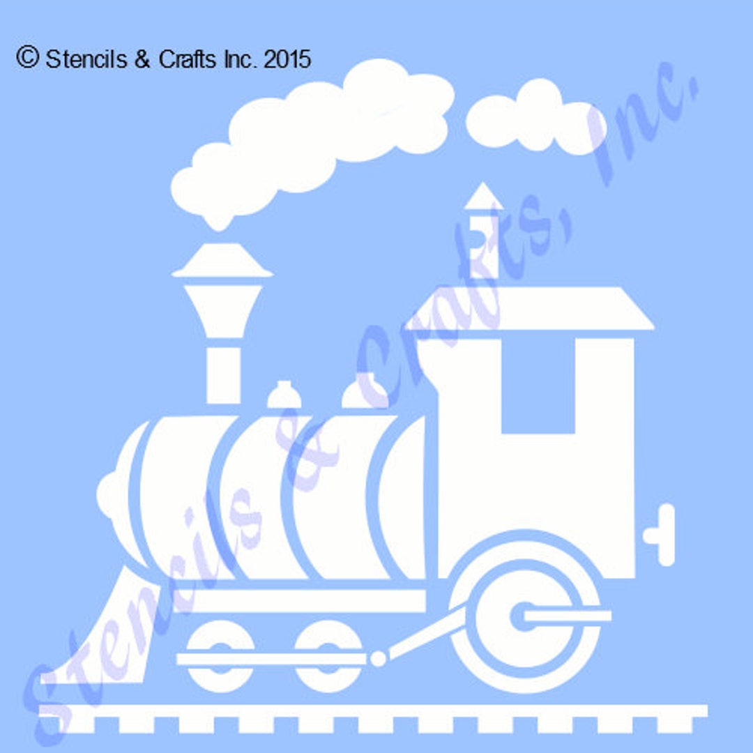 5 TRAIN ENGINE STENCIL, Transportation Template, Train Stencil - Etsy