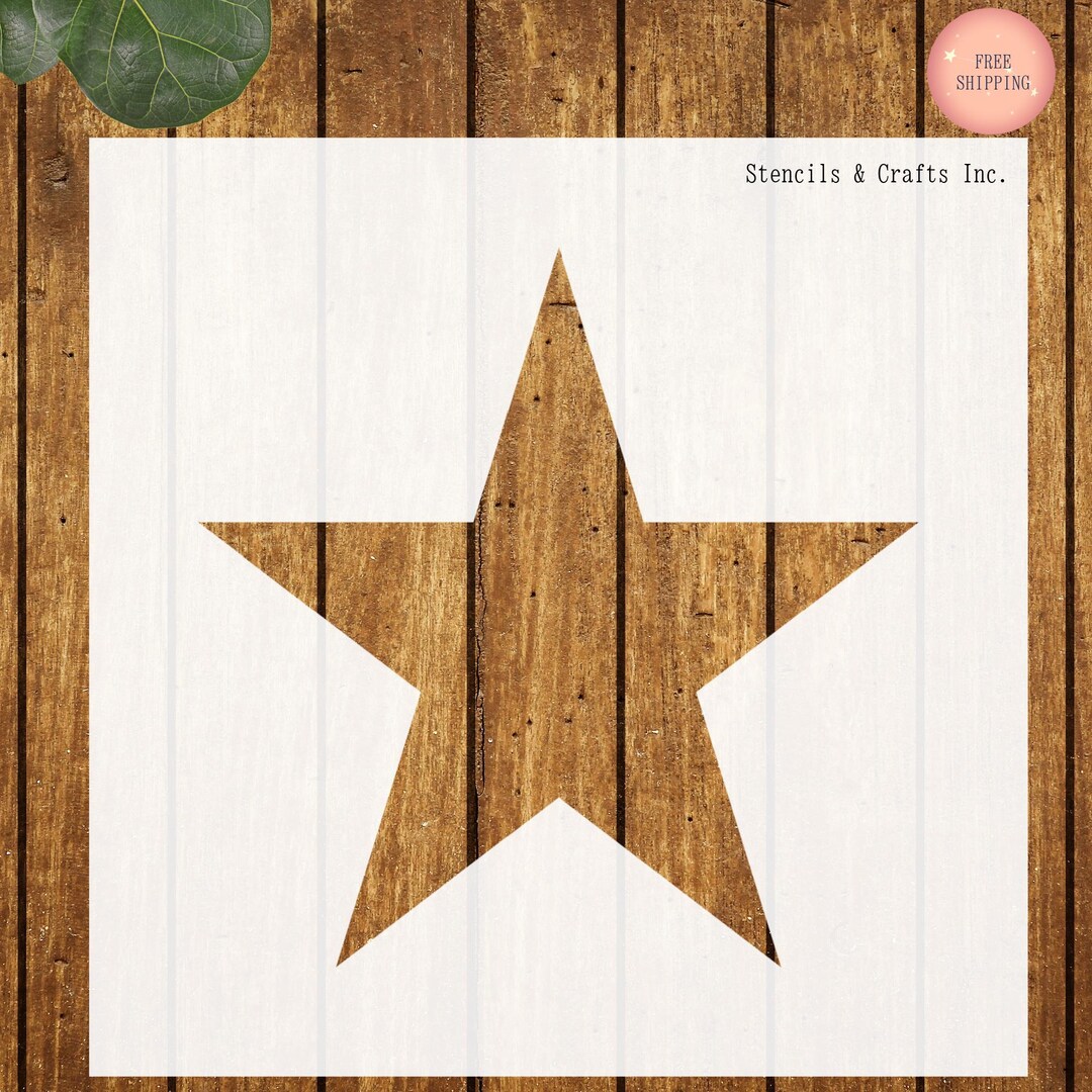 STAR STENCIL, Sizes From: 1"-3", Star Template, Painting Stencil ...