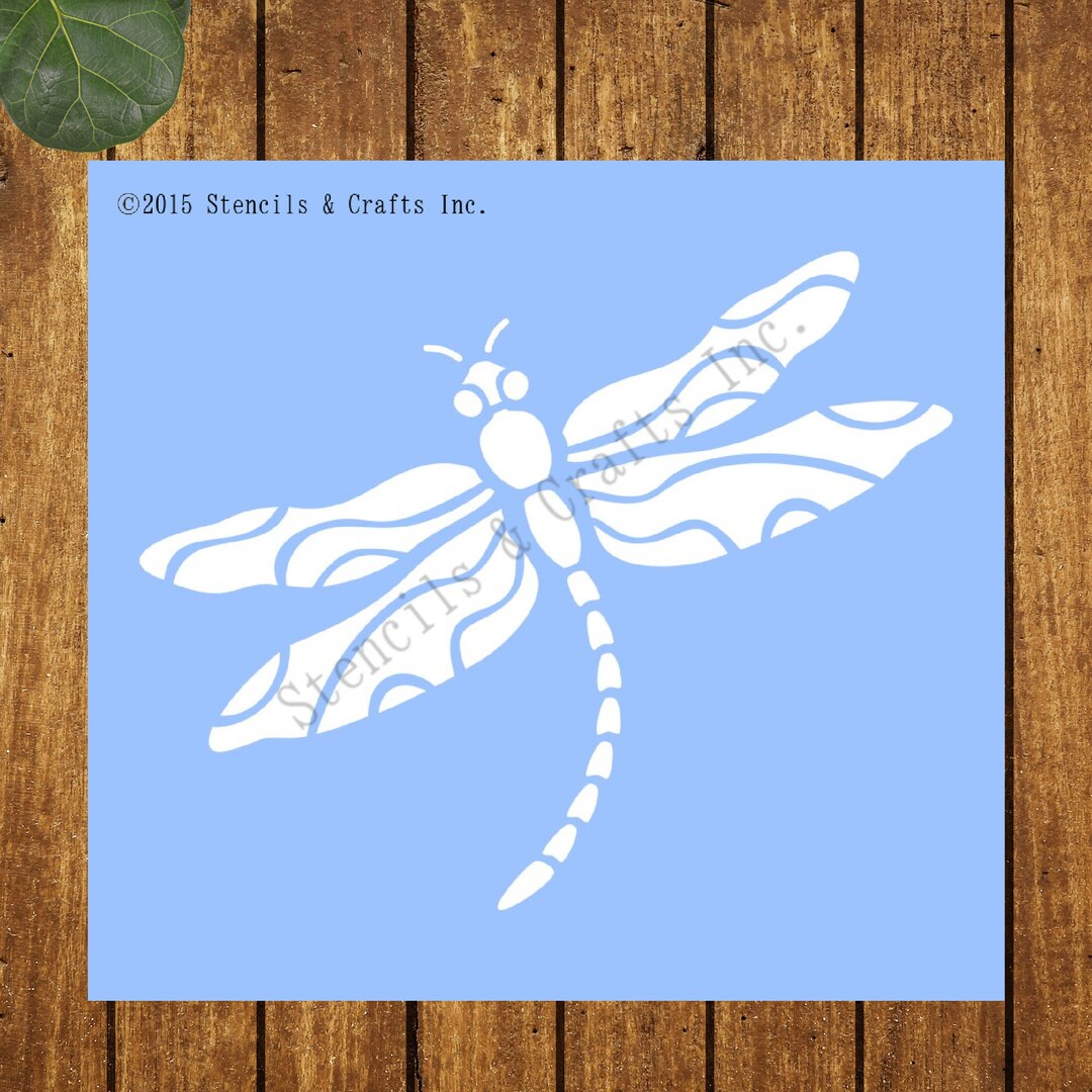 4, 3, 2 DRAGONFLY STENCIL, Many Sizes, Dragonfly Template, Insect ...