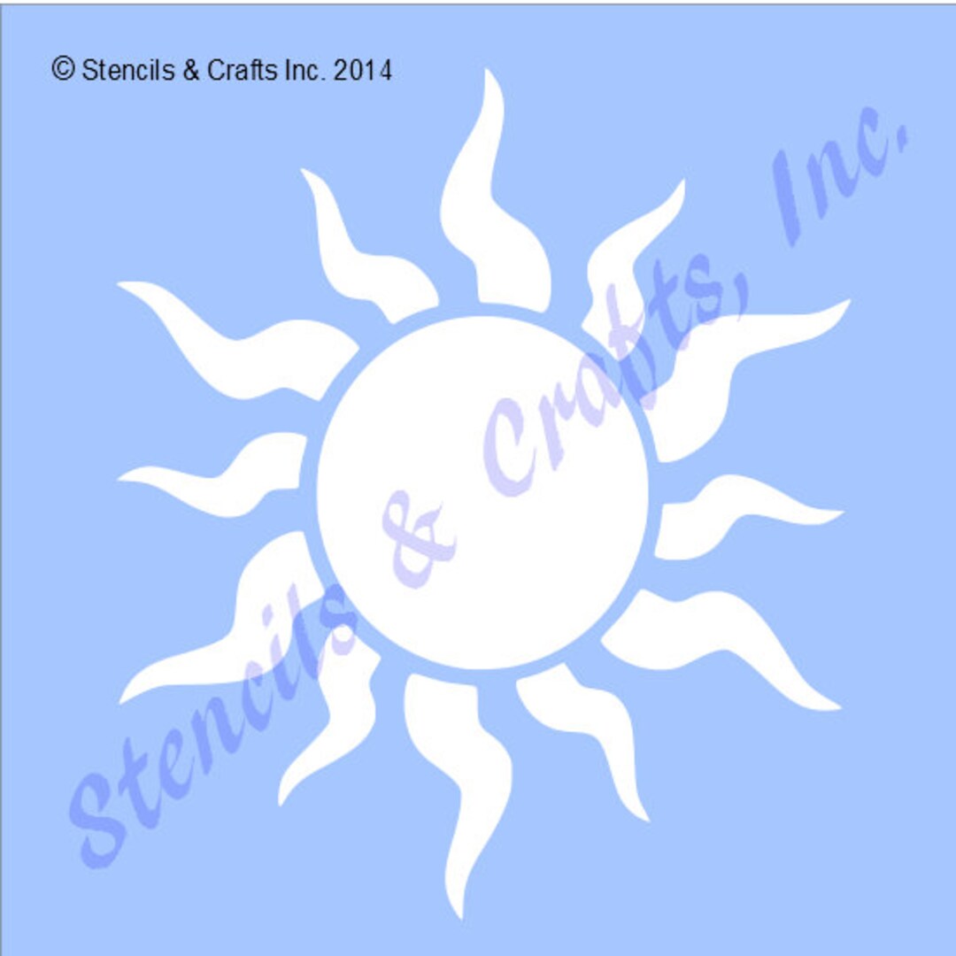 3.75 SUN WESTERN STENCIL, Sun Pattern, Western Stencil - Etsy
