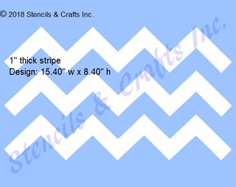 Zig Zag Stencil | Etsy