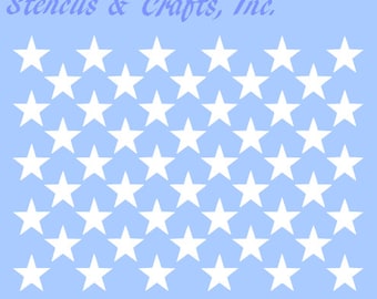 United States US Army 50 Stars Flag Union Stencil Template Reusable ...