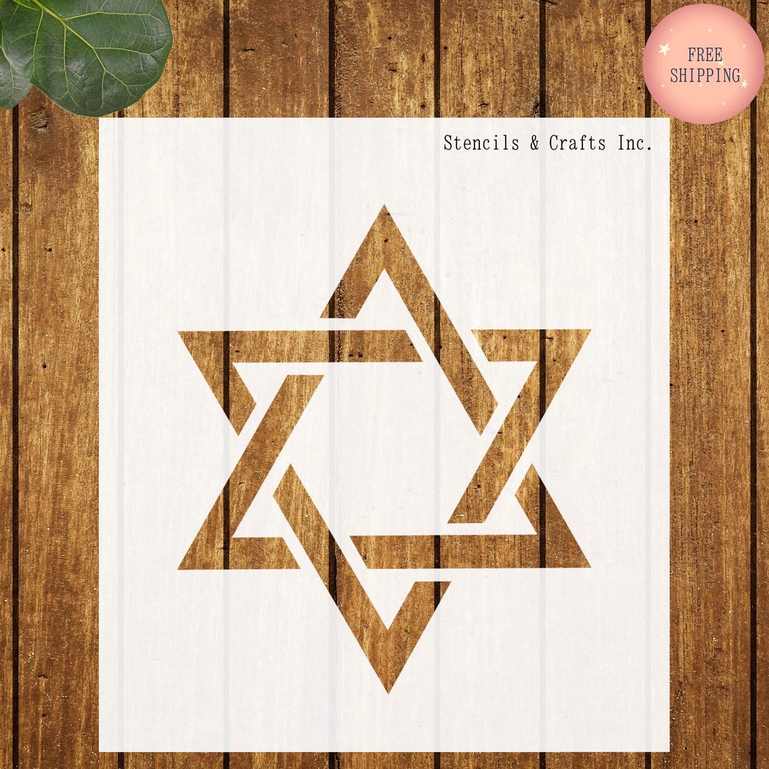 STAR of DAVID STENCIL, Star Stencil, Celestial Stencil, Template ...