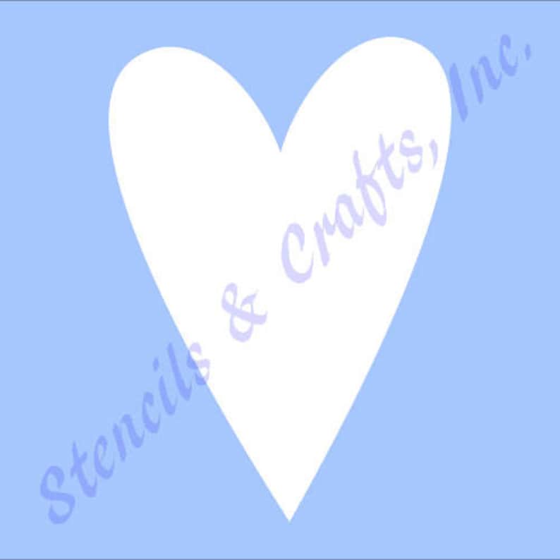 7 HEART PRIMITIVE STENCIL Valentines Template Heart - Etsy