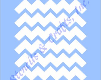 Zig Zag Stencil | Etsy