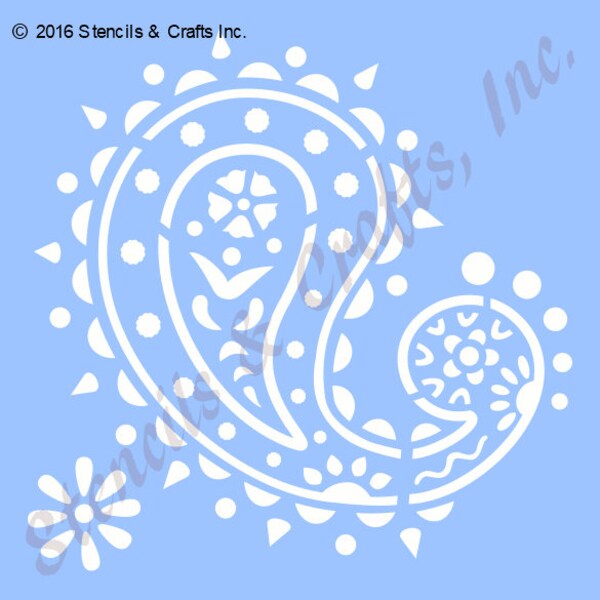 Paisley Stencil - Etsy