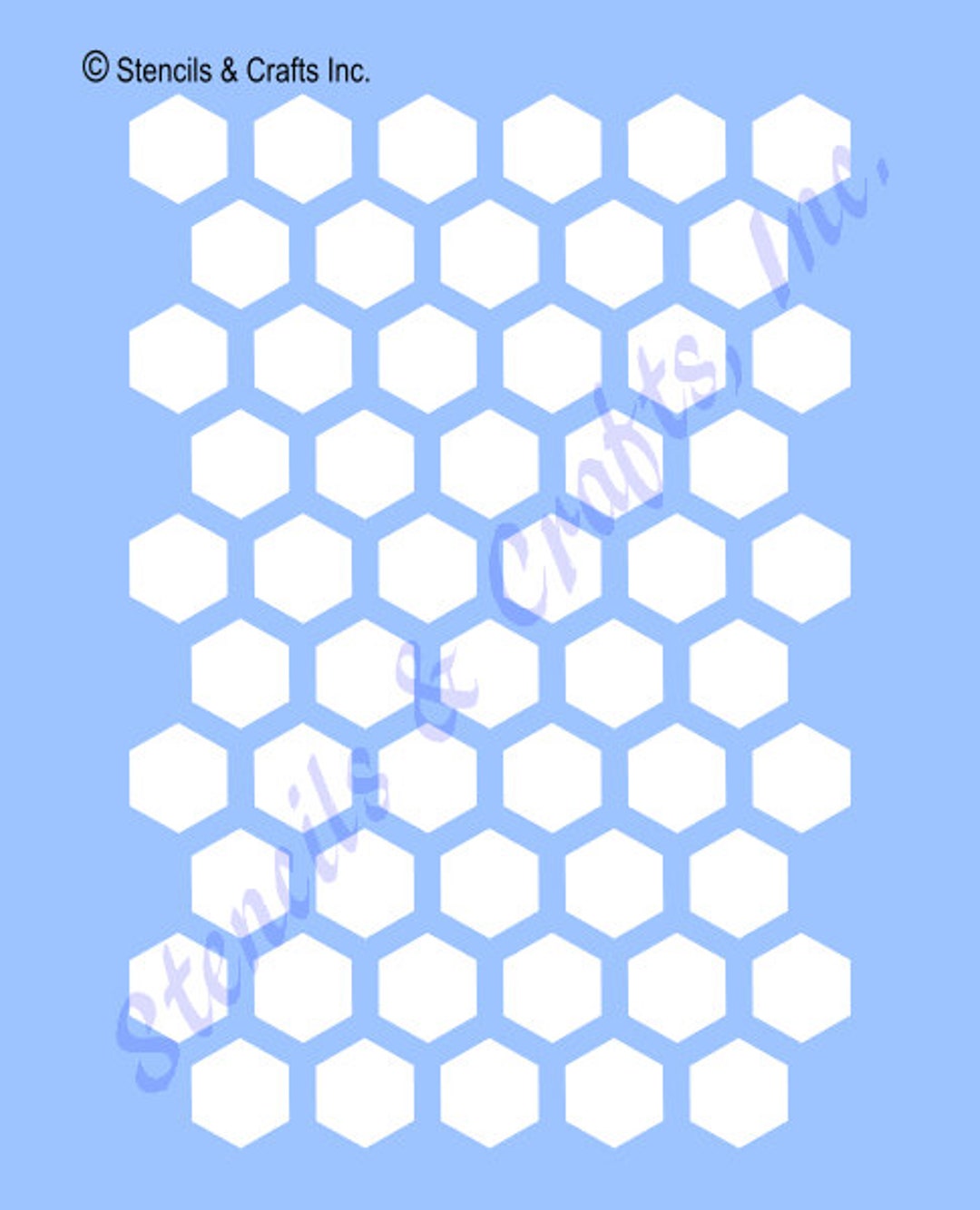 0.75" HONEYCOMB STENCIL, Painting Stencil, Reusable Stencil, DYI, Craft ...