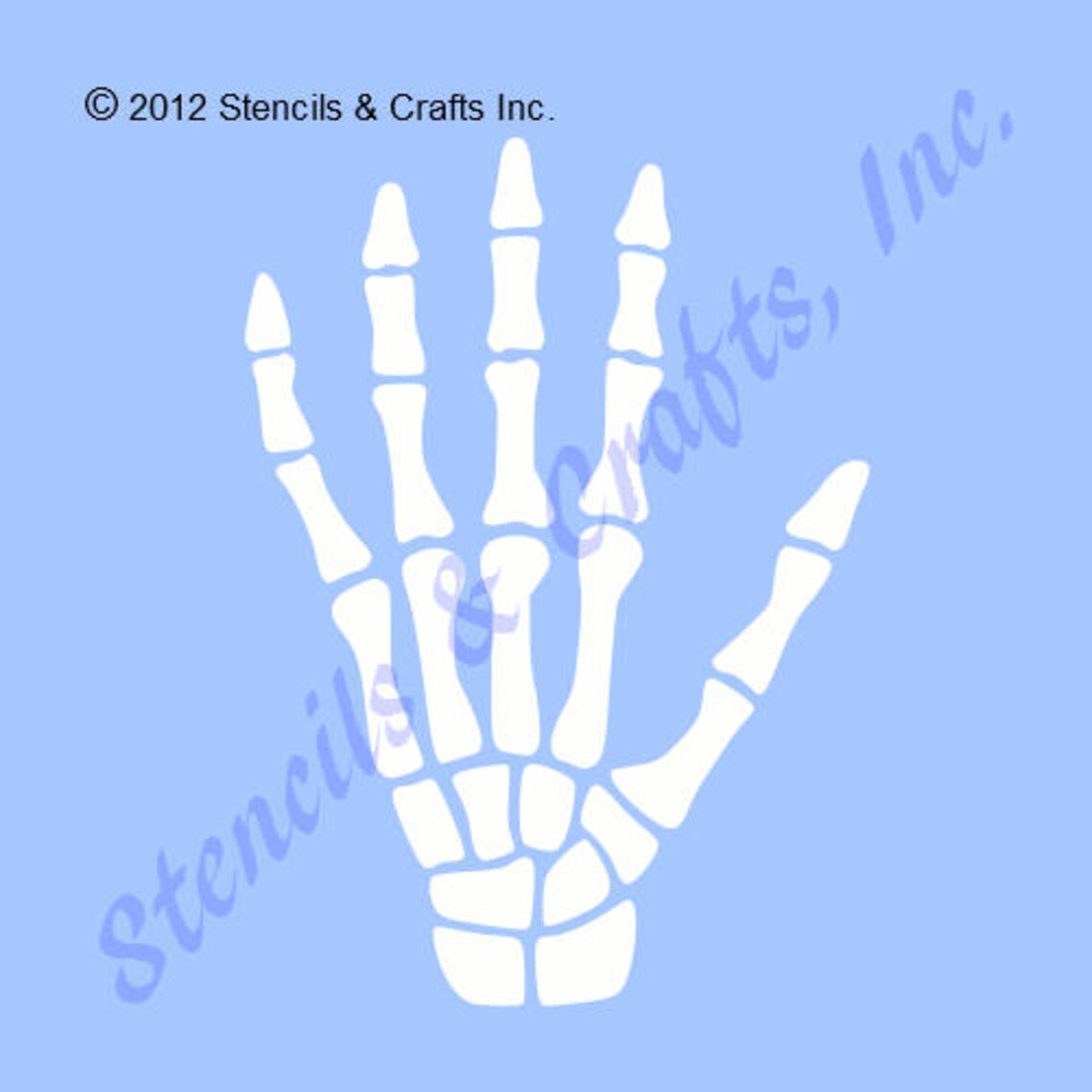 SKELETON HAND STENCIL Bone Stencil Skeleton Template | Etsy