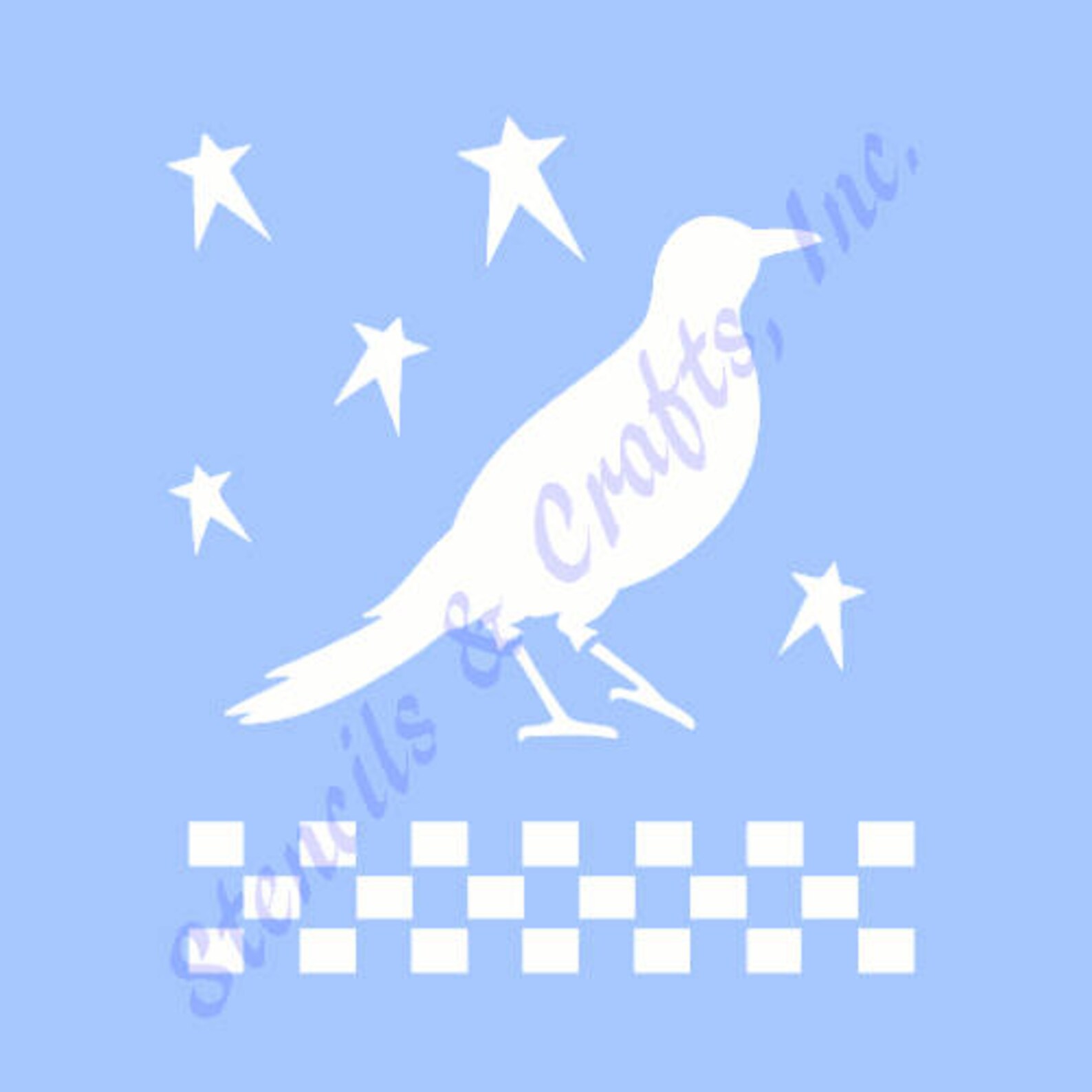 CROW STENCIL Primitive Stencil Bird Stencil Painting - Etsy