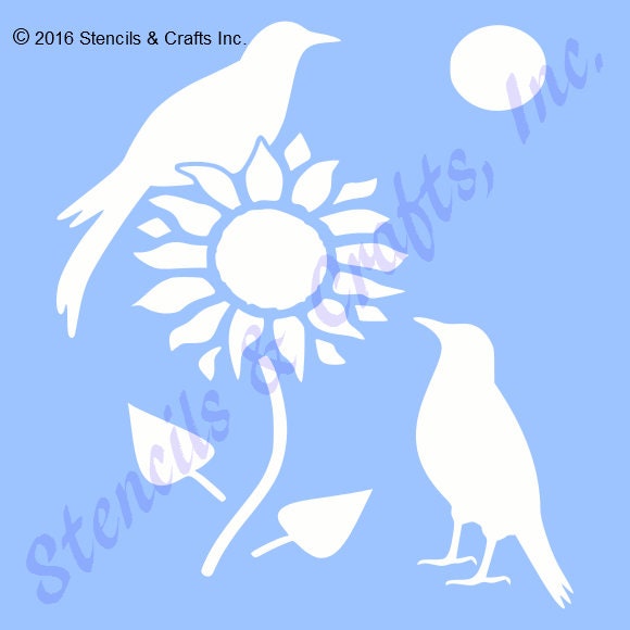 2.5 CROW PRIMITIVE STENCI Raven Template Bird Pattern - Etsy