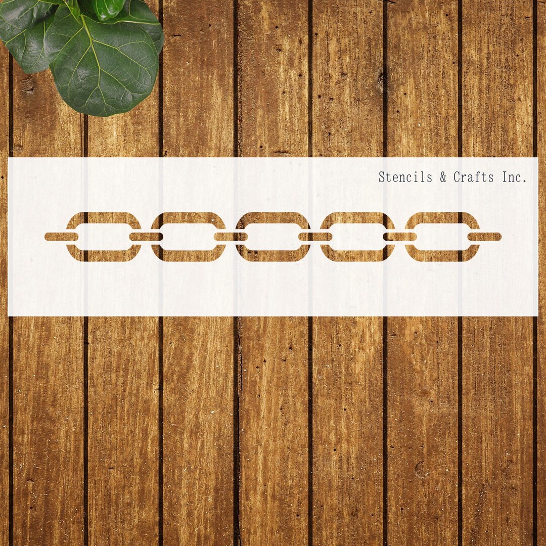CHAIN BORDER STENCIL, Painting Stencil, Multiple Sizes, Scrapbook ...