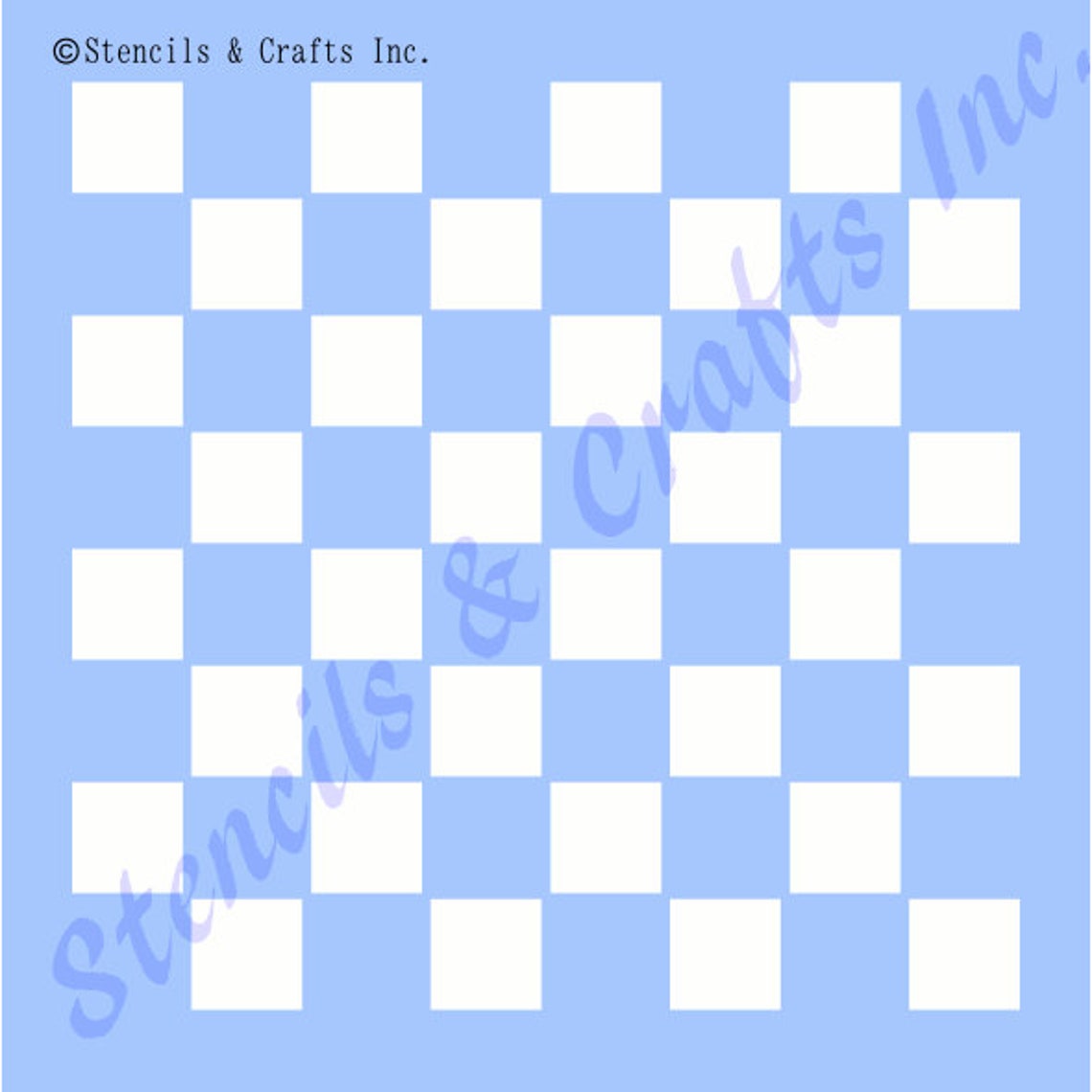 1.15 CHECKERBOARD STENCIL Game Board Template Checkers | Etsy