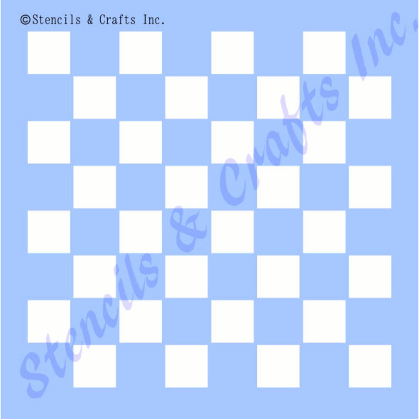 1.15 CHECKERBOARD STENCIL Game Board Template Checkers | Etsy