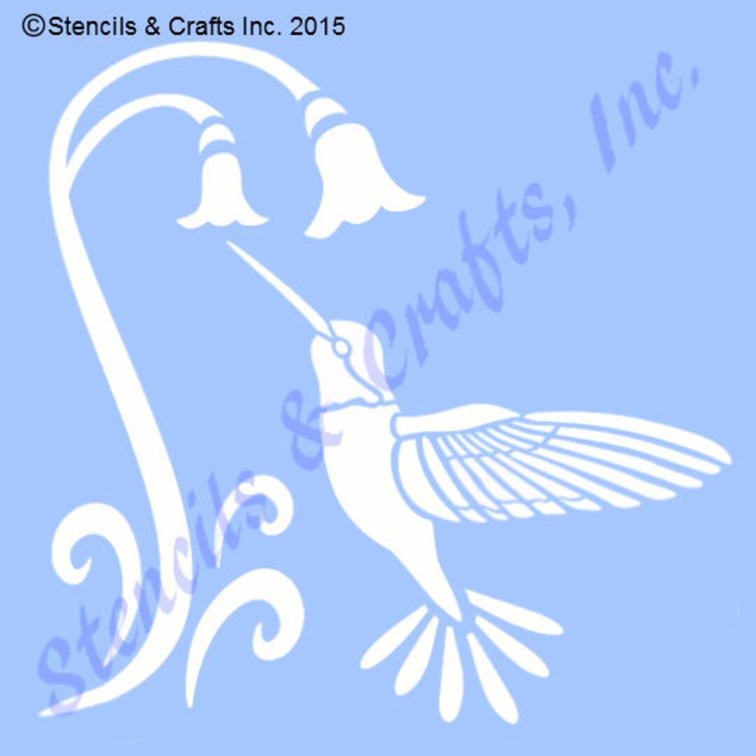 4 HUMMINGBIRD STENCIL, Bird Pattern, Garden Template - Etsy