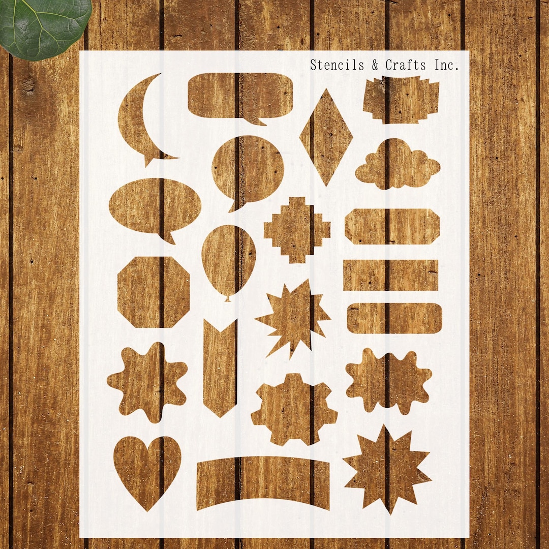 Speech Bubble Stencil 21 Different Shapes Speech Bubble Template