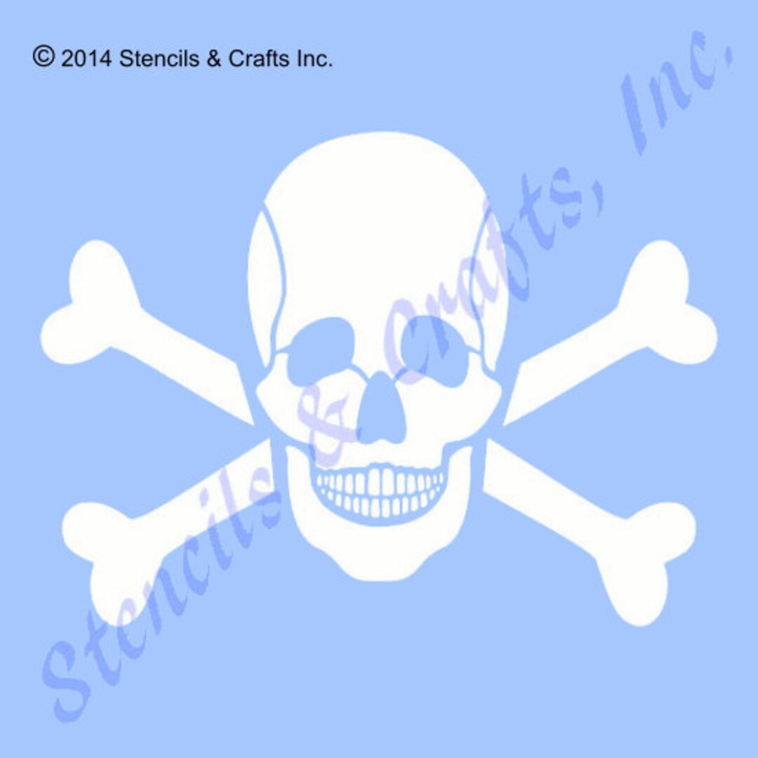 SKULL STENCIL, Skeleton Bone Pattern, Skull Template - Etsy
