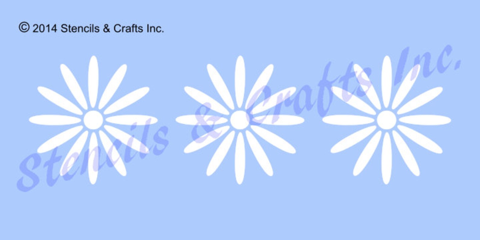DAISY BORDER STENCIL Flower Pattern Daisies Template - Etsy