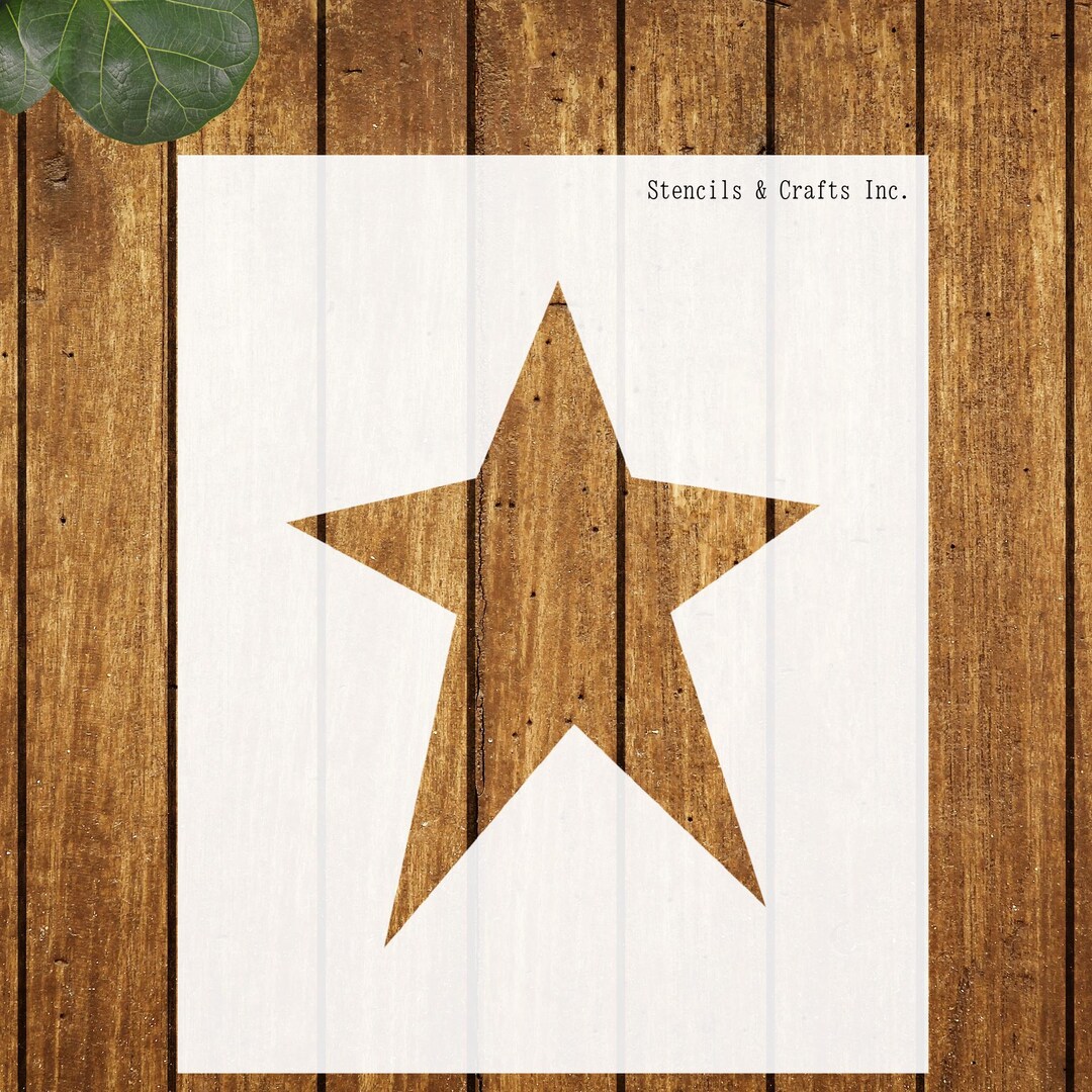 PRIMITIVE STAR STENCIL, Folk Star Stencil, Painting Stencil, Outline ...