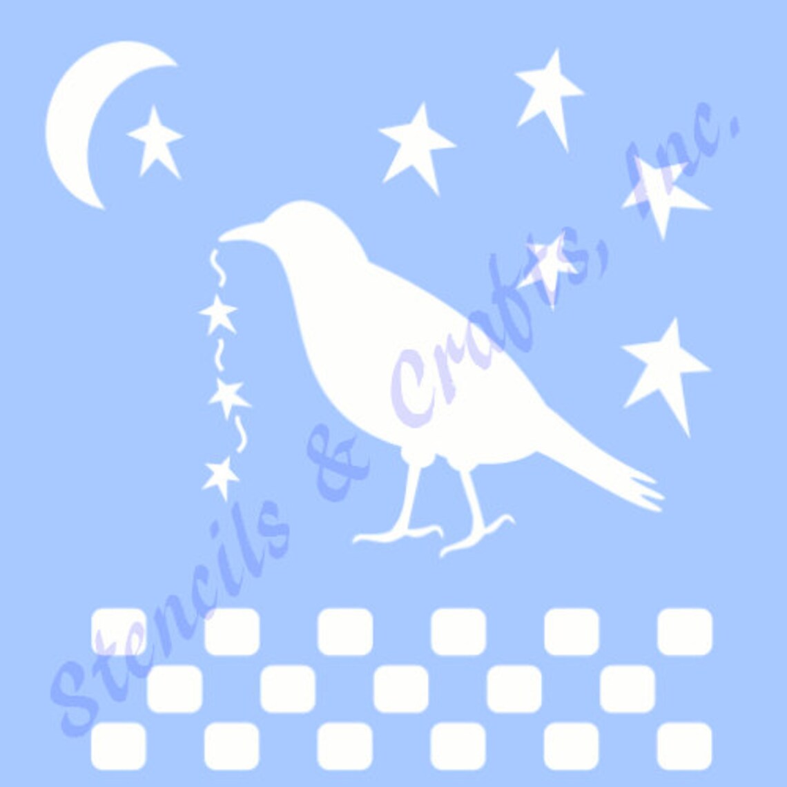 3 CROW STENCIL Raven Template Primitive Stencil - Etsy