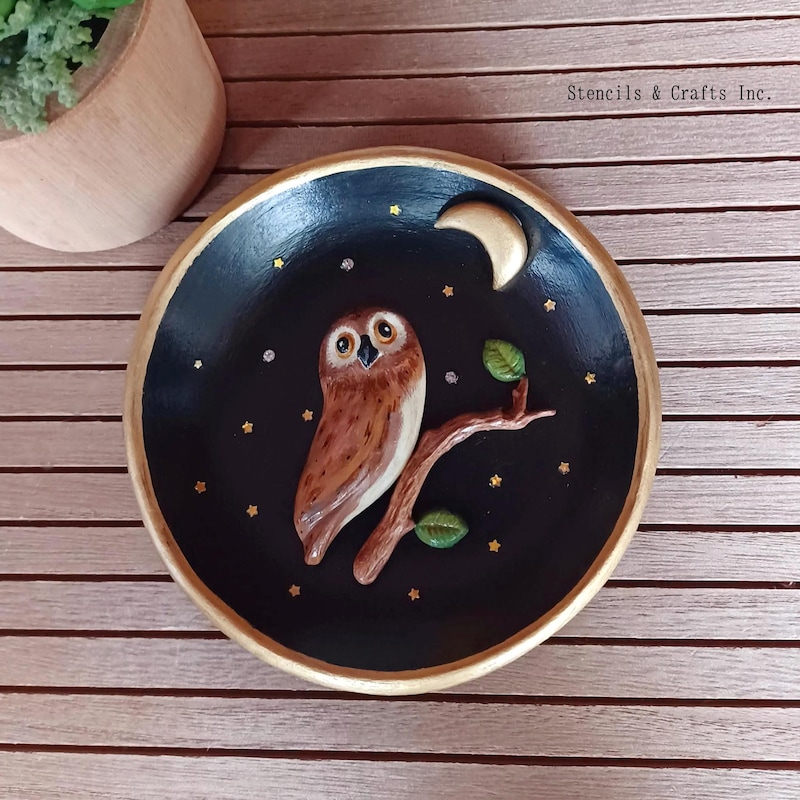 Owl Dish - Etsy