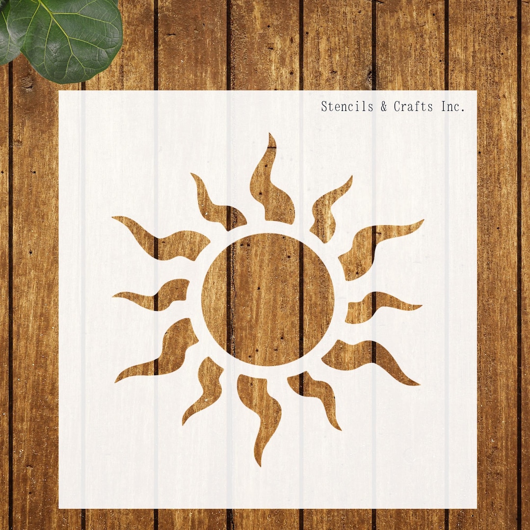 SUN WESTERN STENCIL, Celestial Stencil, Sun Stencil, Southwestern ...