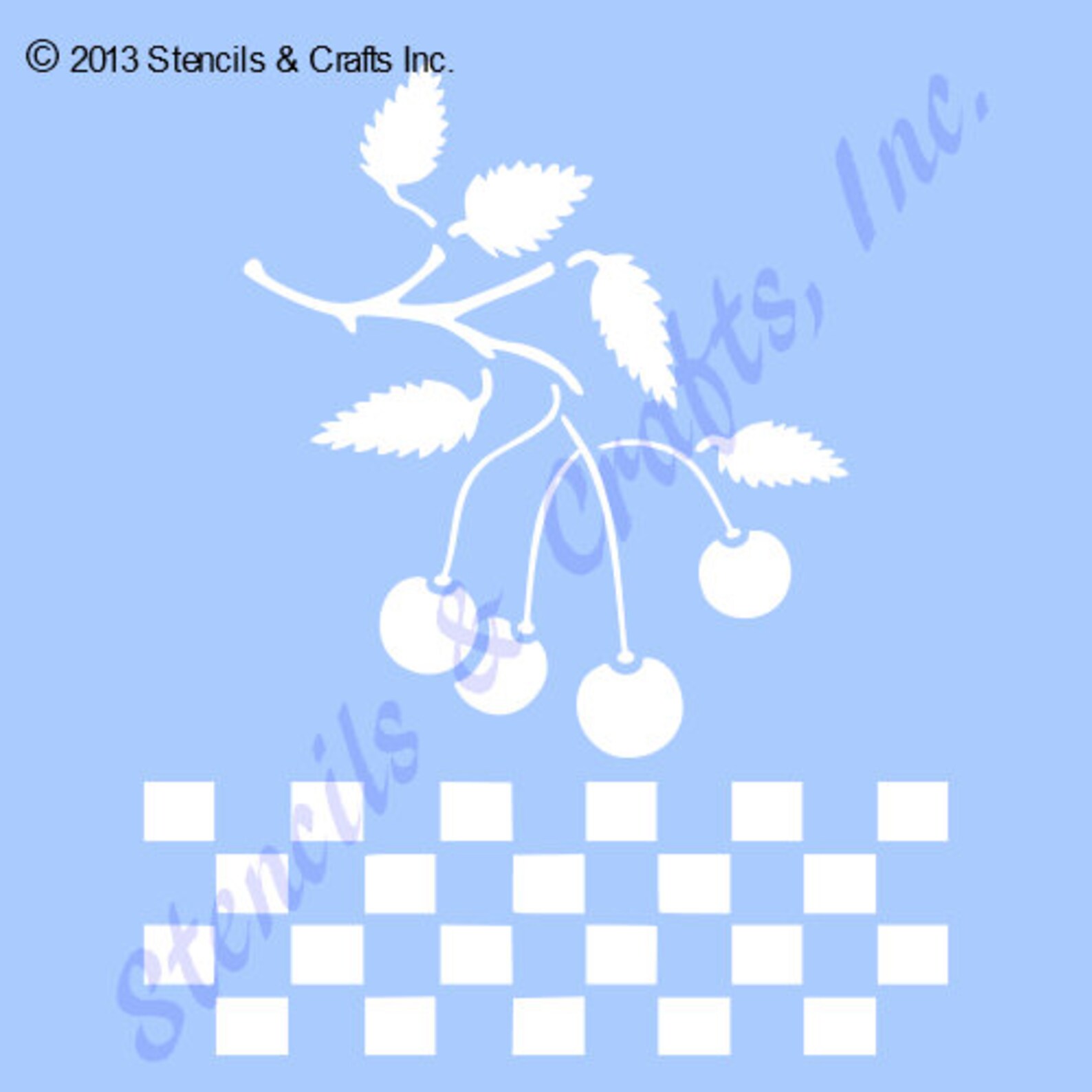 CHERRY STENCIL, Cherries Stencil, DIY, Craft Stencil, Fruit Stencil ...