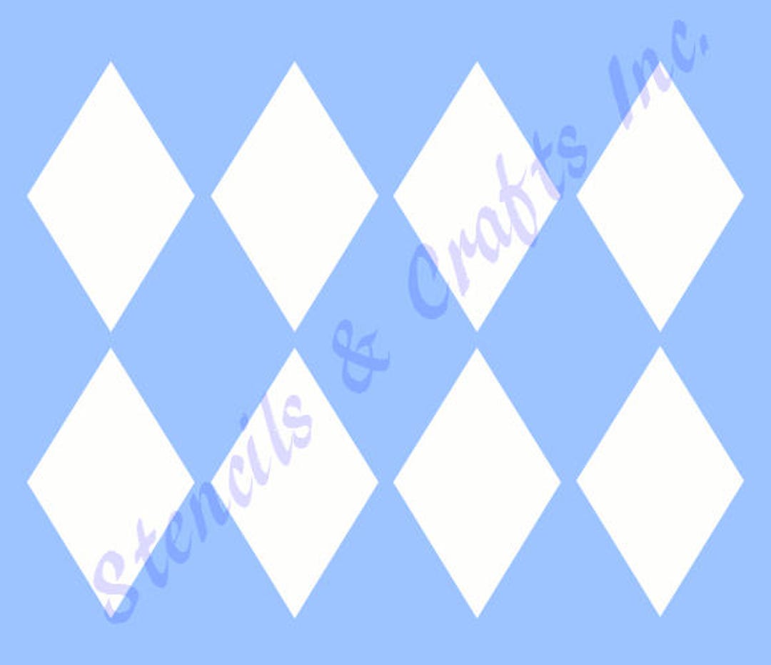 DIAMOND STENCIL, Painting Stencil, Reusable Stencil, Diamond Template ...